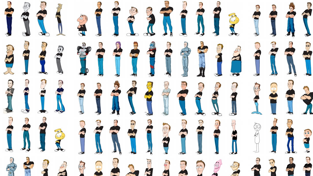 An Animator’s Self-Portrait, In 100 Different Cartoon Styles