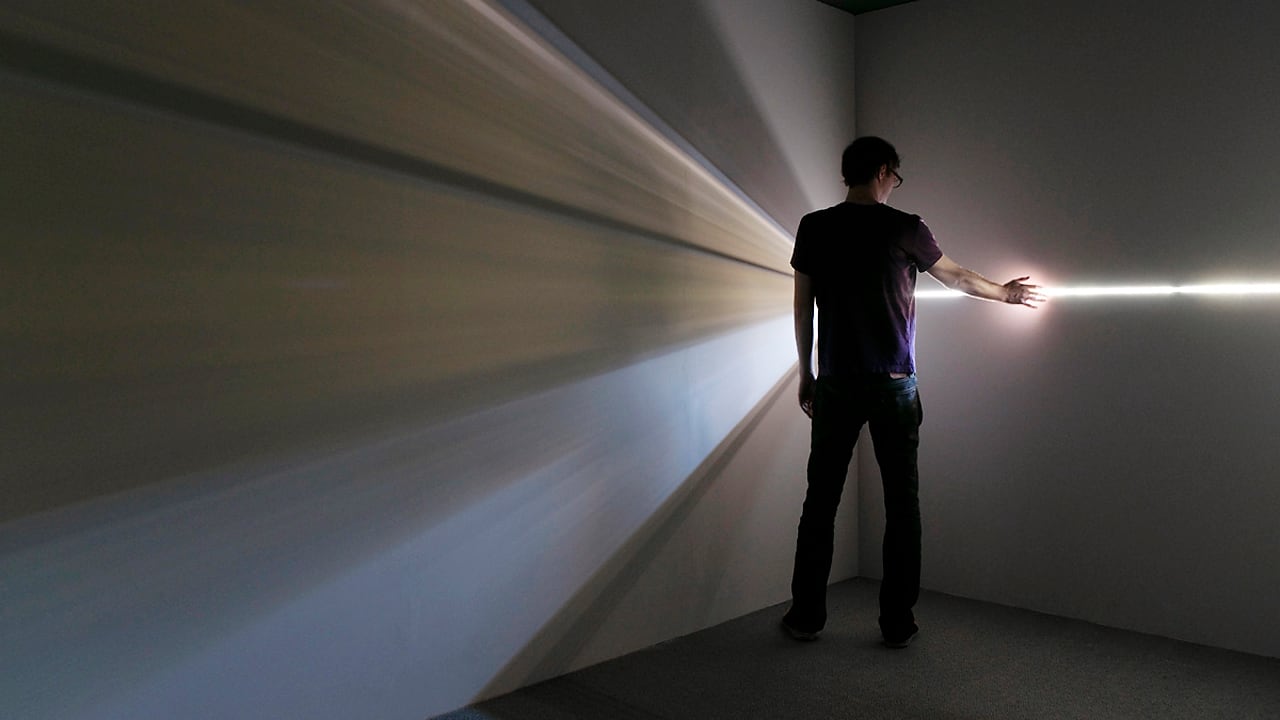 Brilliant Light Beam Art, Made Using The Oldest Trick In The Book